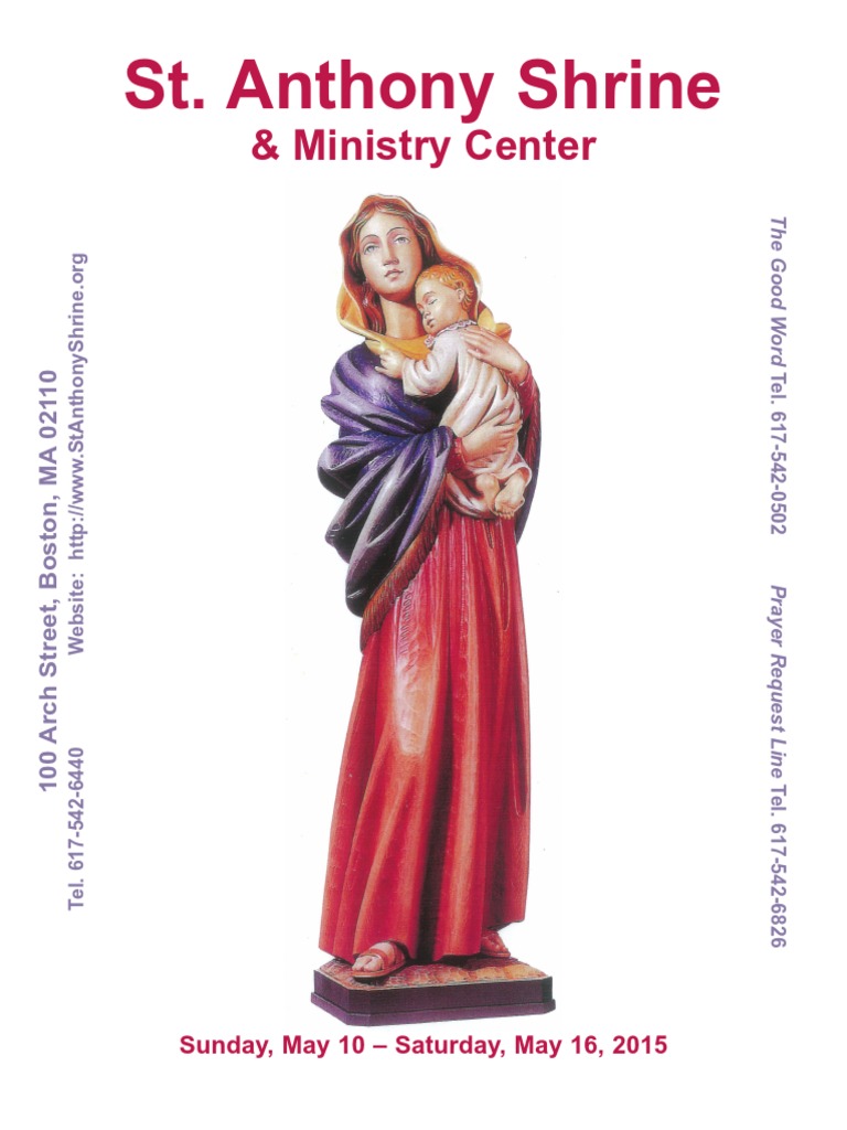 St. Anthony Shrine: & Ministry Center | PDF | Ascension Of Jesus | Jesus St. Anthony Shrine: & Ministry Center | PDF | Ascension Of Jesus | Jesus