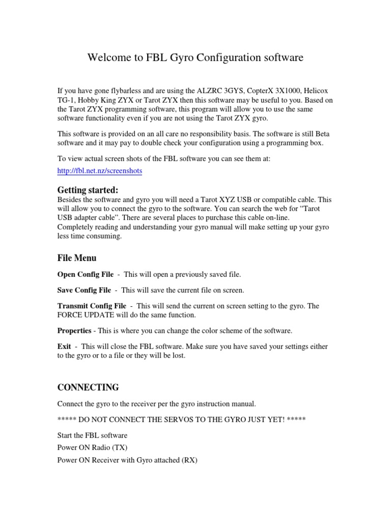 FBL Manual | PDF | Helicopter | Aerospace Engineering