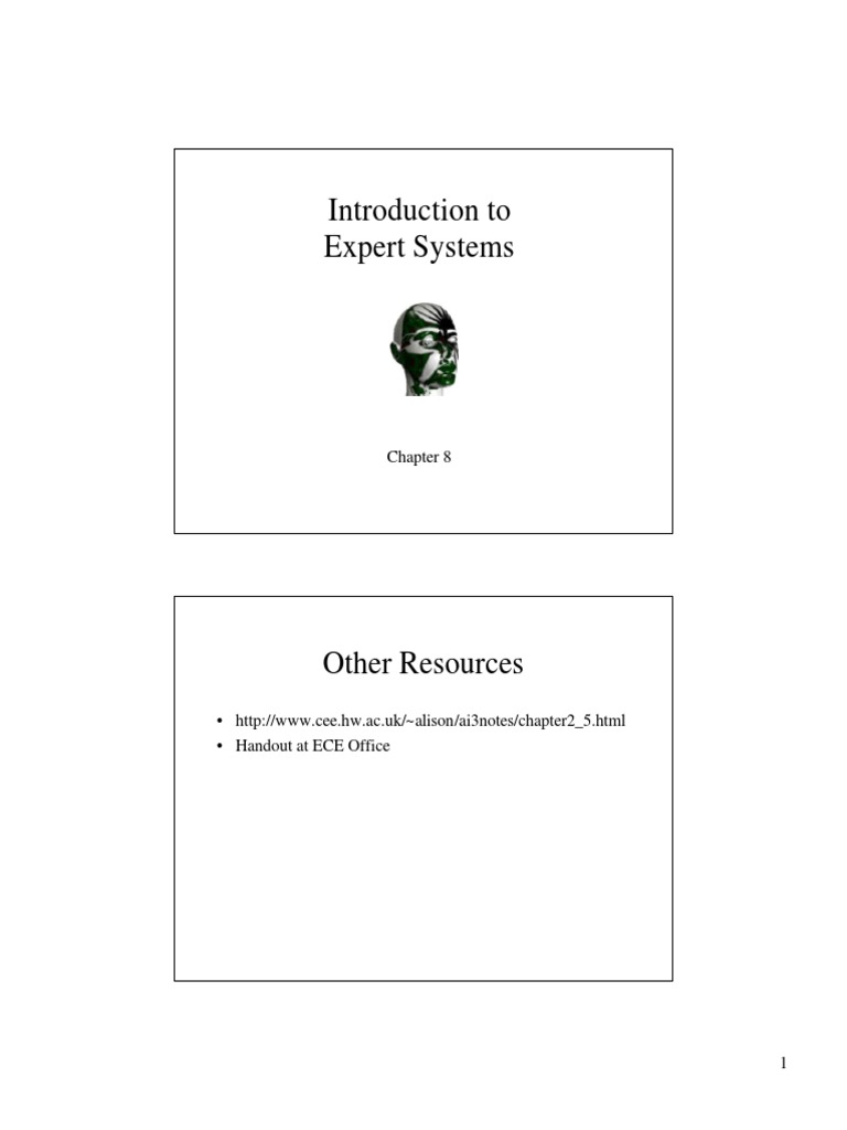 Introduction To Expert Systems | Download Free PDF | Expert | Inference