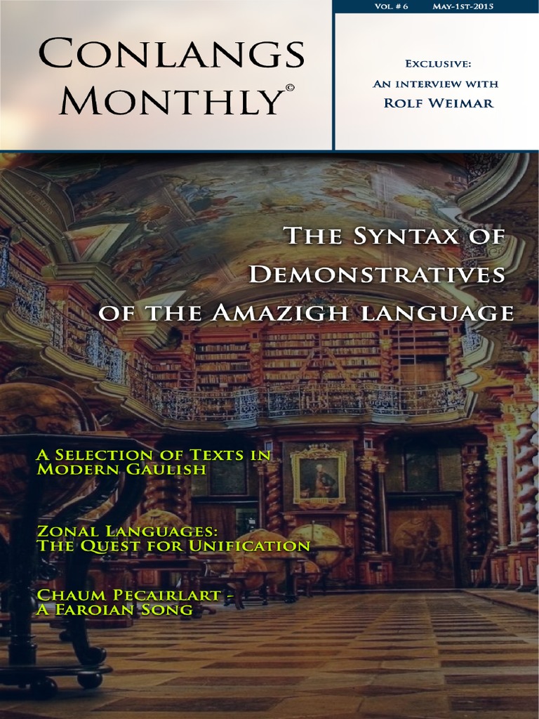Conlangs Monthly - May Edition | PDF | Social Science | Language Arts ...