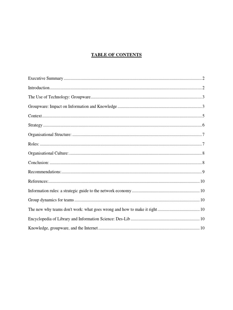 Groupware | PDF | Organizational Structure | Information