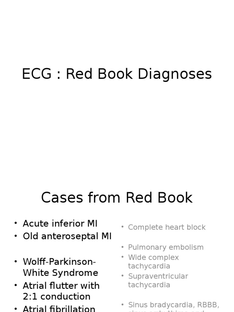 ECG Red Book | PDF | Electrocardiography | Myocardial Infarction