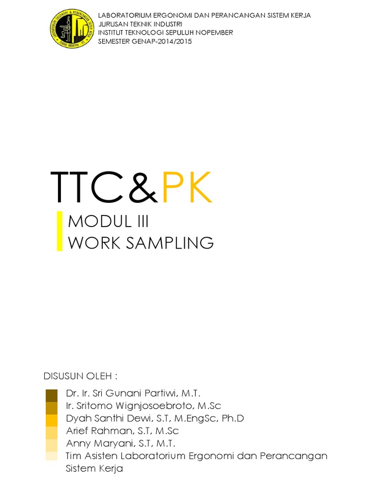 Modul 3 TTCPK Work Sampling Responser Regular | PDF