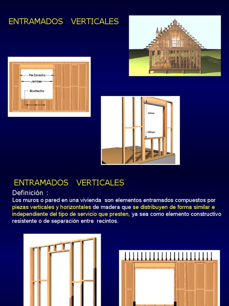 Entramado Vertical para Construcción en Madera | PDF | Ingeniería de ...