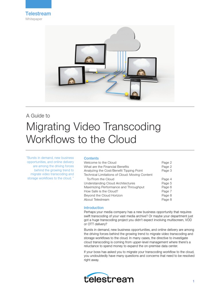 Cloud Transcoding Benefits | PDF | Cloud Computing | Digital Technology