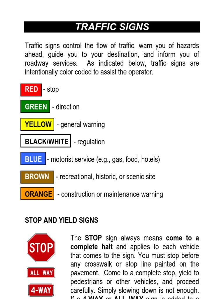 BASIC TRAFFIC SIGNALS INFORMATION | Traffic | Intersection (Road)