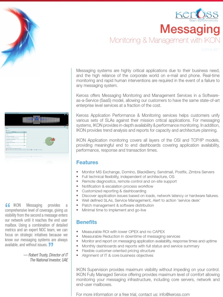 Monitoring & Management With IKON | PDF | Computer Network | Information And Communications ...