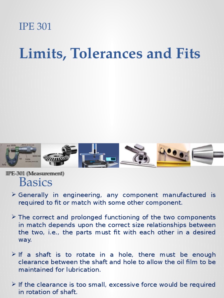 Limits, Tolerances and Fits | Download Free PDF | Engineering Tolerance | Mechanical Engineering