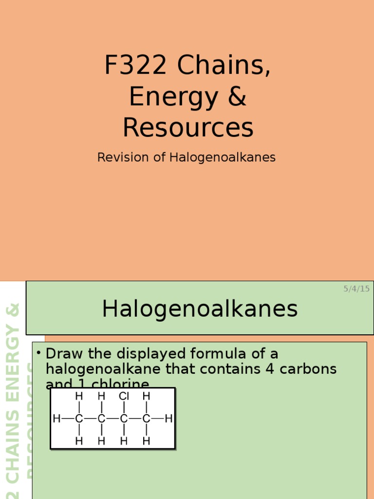 Halogenoalkanes: Reactions & Uses Guide | PDF | Science & Mathematics
