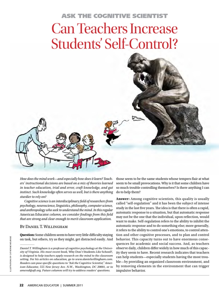 Boosting Students' Self-Regulation Skills | PDF | Self-Improvement ...