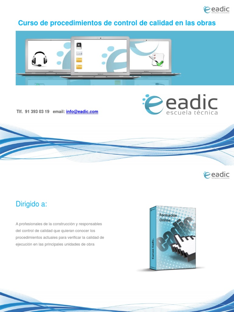 Curso Control De Calidad En Las Obras Pdf Pdf Calidad Comercial