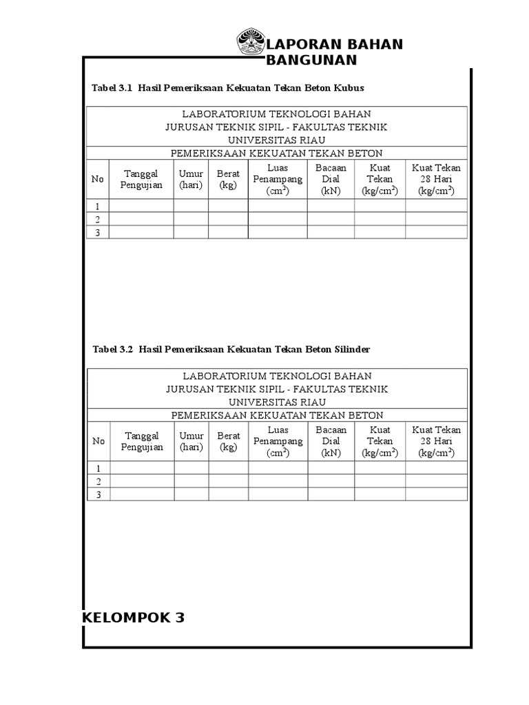 Kuat Tekan Beton | PDF | Teknologi & Rekayasa
