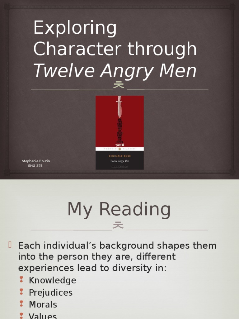 Character Development in Twelve Angry Men | PDF