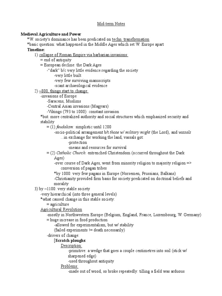 Mid-Term Notes (2-10) | PDF | Mining | Iron