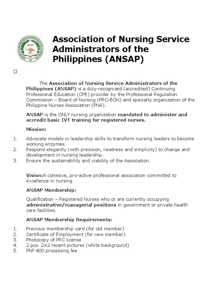 Iv Ansap | PDF | Nursing | Health Sciences