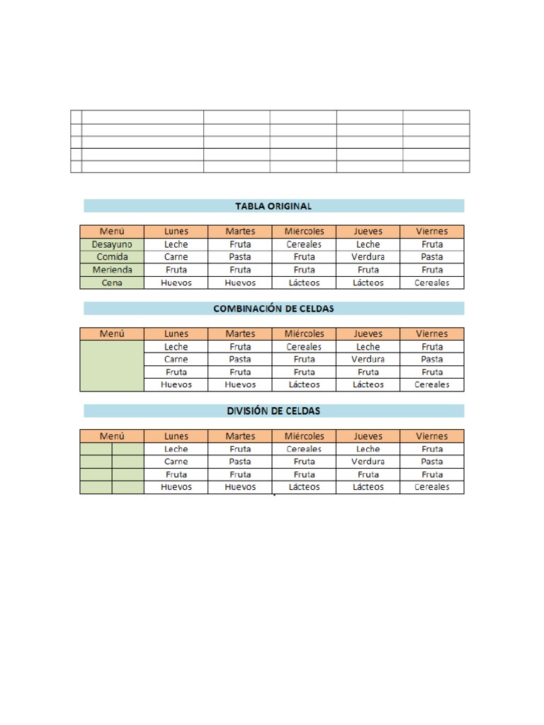 Ejemplo de Tablas en Word | PDF