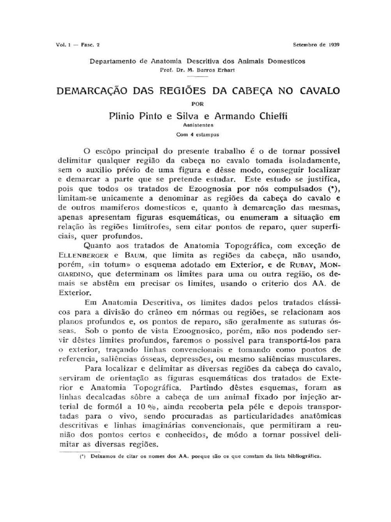 Demarcação das Regiões da Cabeça do Cavalo | PDF | Orelha | Olho humano