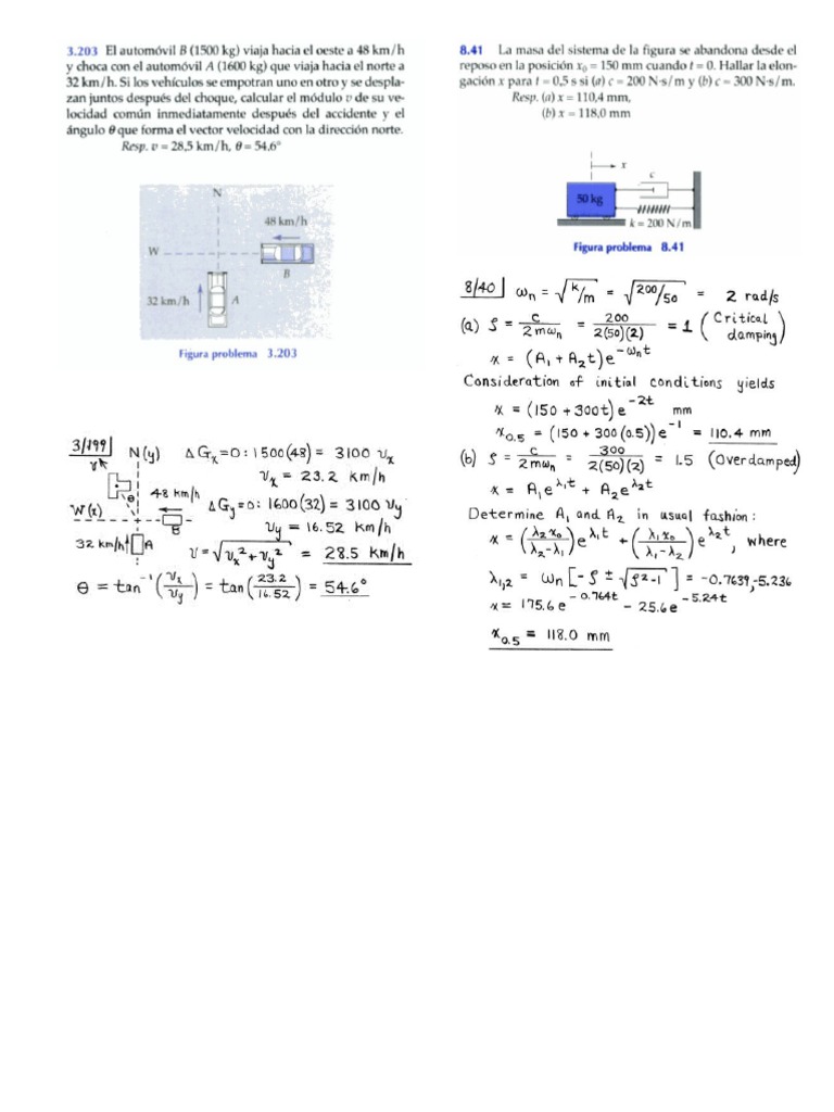 Problemas de Cinematica | PDF