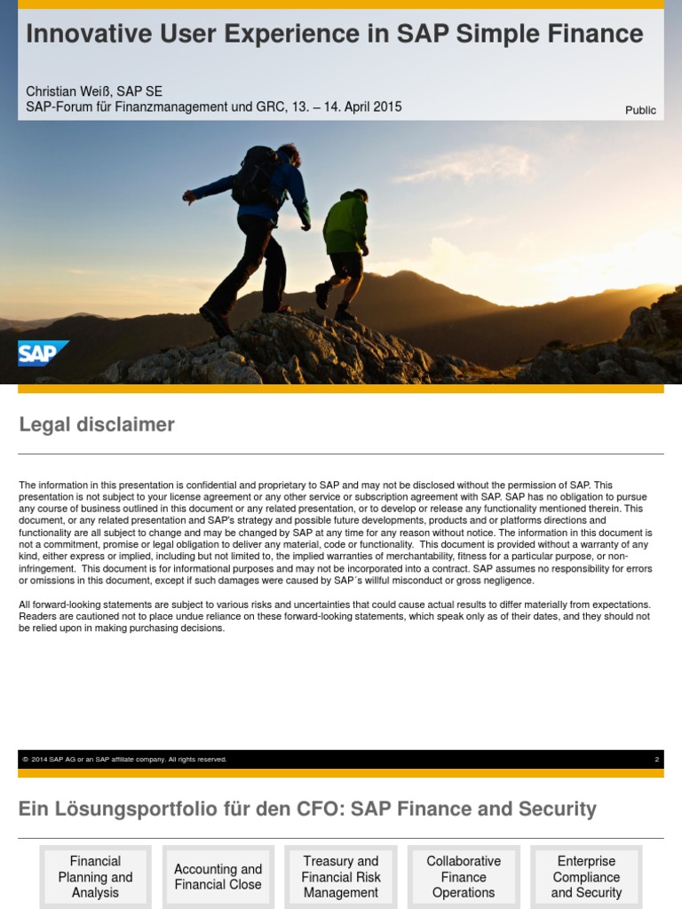 SAP Simple Finance | PDF | Sap Se | Application Software