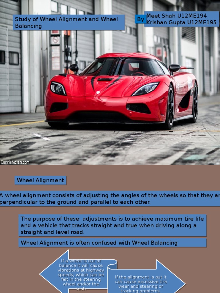 Wheel Alignment and Balacing | PDF | Steering | Tire
