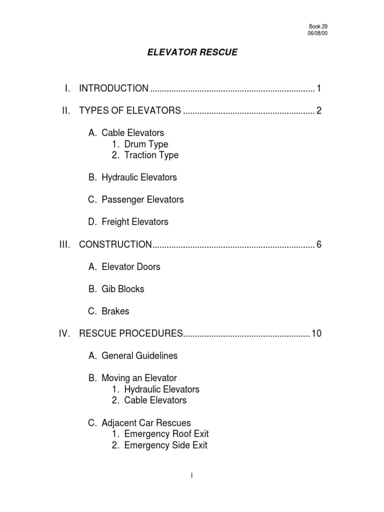 Elevator Rescue | PDF | Elevator | Escalator