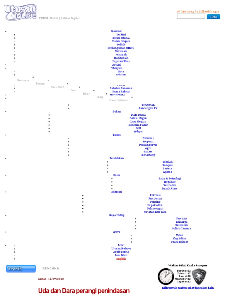 Uda Dan Dara Perangi Penindasan PDF | PDF