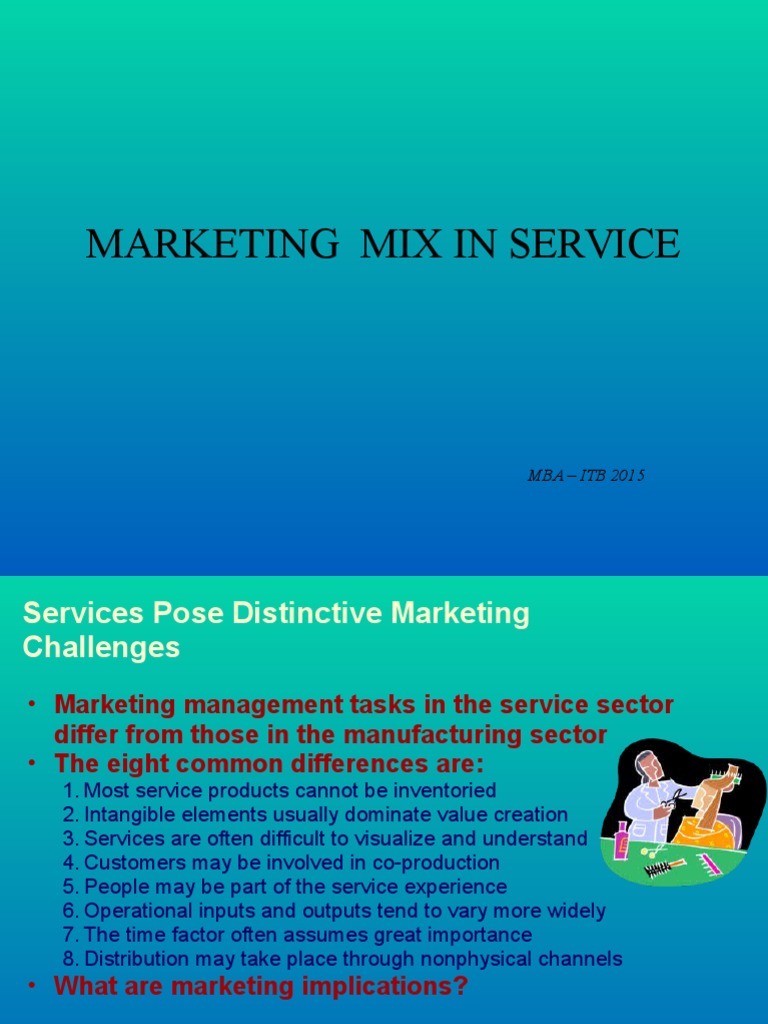 Marketing Mix Service | PDF | Employment | Marketing