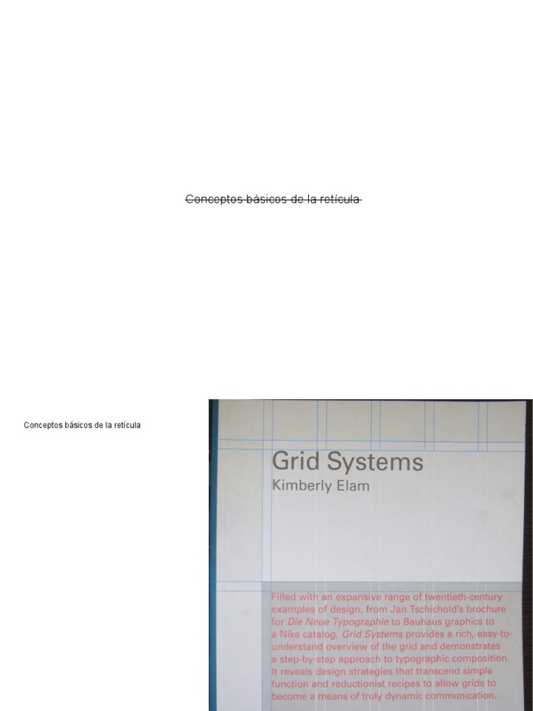 Conceptos básicos de La Retícula | PDF | Tipografía | Diseño