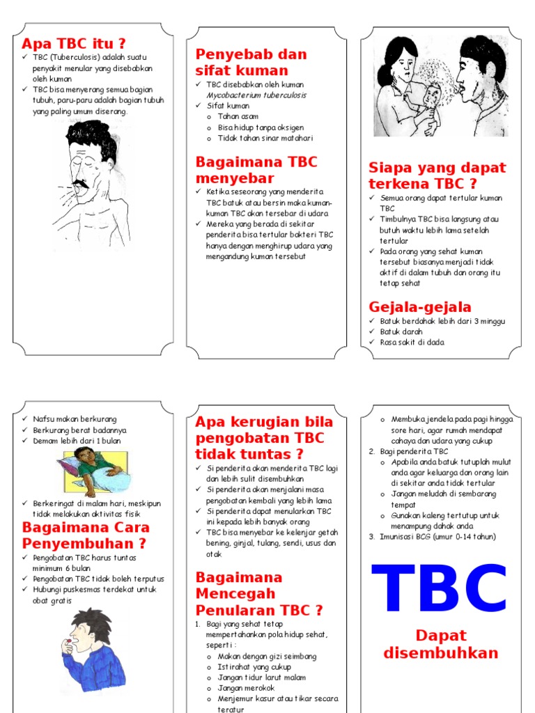 Brosur TBC | PDF | Kesehatan Holistik | Sains & Matematika