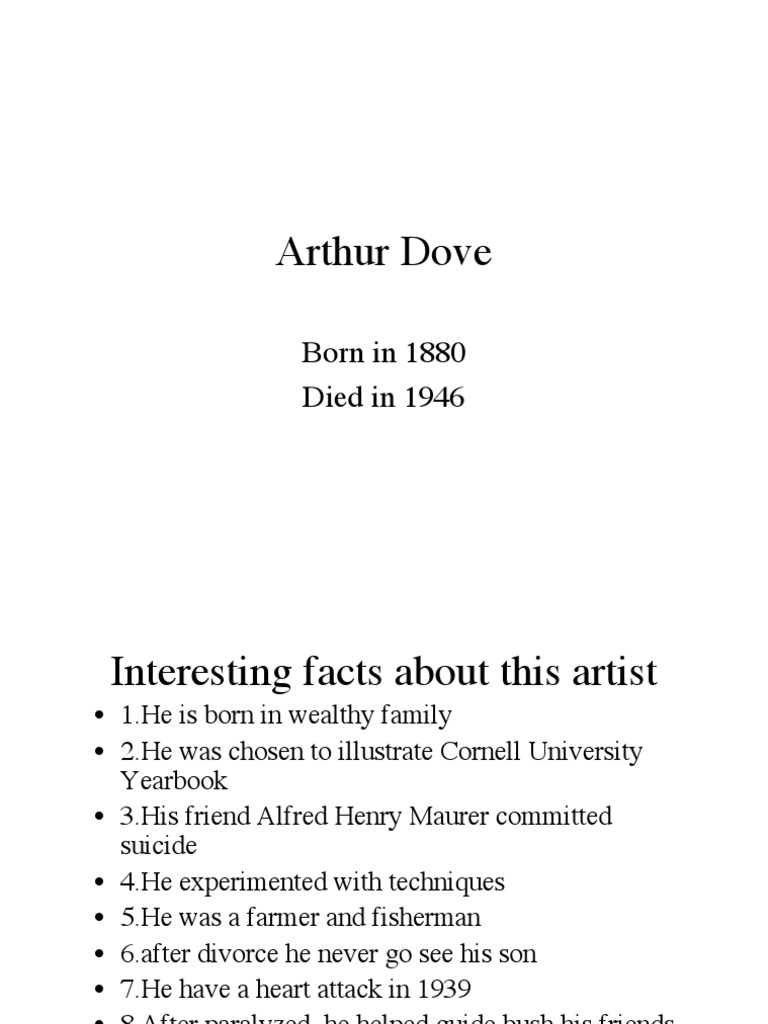 Arthur Dove: Life and Art Insights | PDF | American Art | Paintings