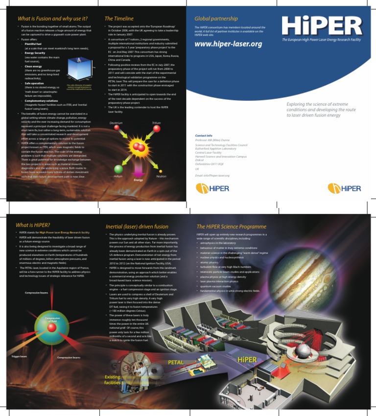 HiPER: Advancing Laser Fusion Energy | PDF | Fusion Power | Nuclear Fusion
