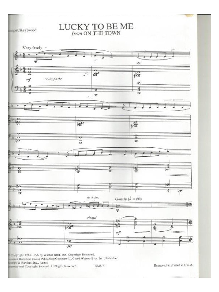 Lucky To Be Me | PDF