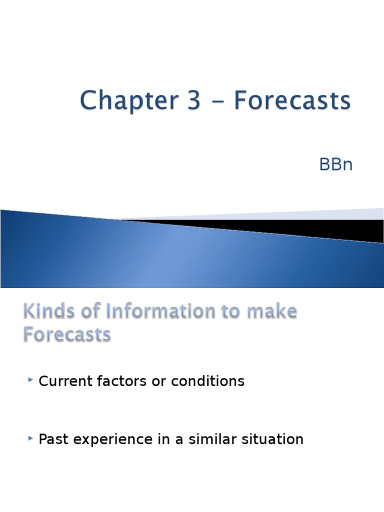 Chapter 3 | PDF | Forecasting | Moving Average