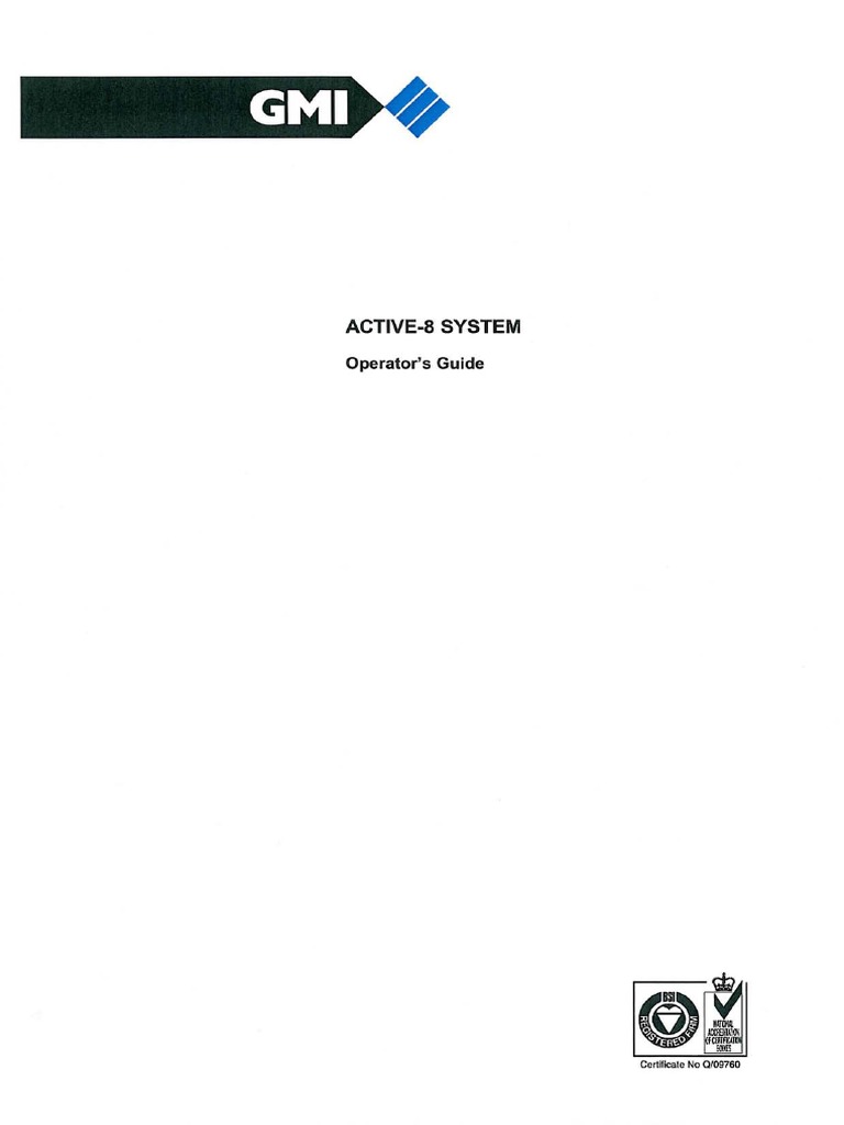 GMI FIXED GAS DETECTION Active-8+Manual | PDF