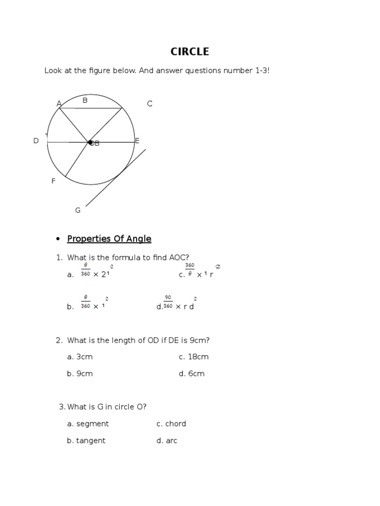 Circle Math 8c | PDF