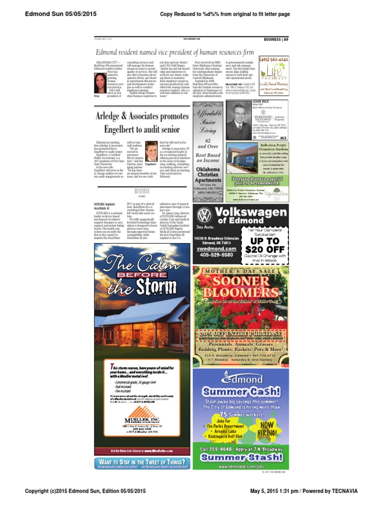 Edmond Sun RealTime | PDF | Audit | Health Care