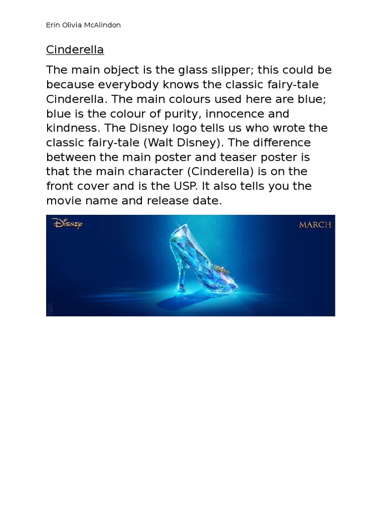 Cinderella: Glass Slipper Analysis | PDF | The Walt Disney Company