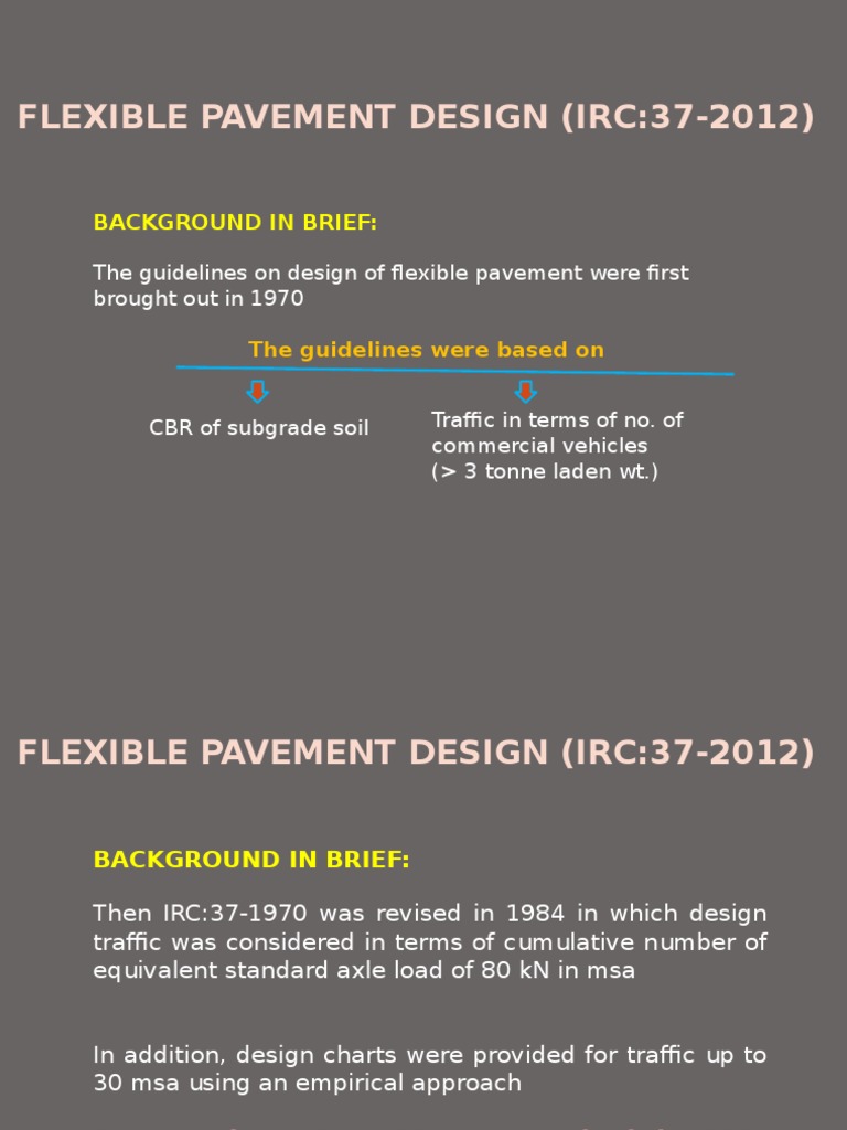 IRC 37-2012 Flexible Pavement Design Guidelines | PDF | Road Surface | Asphalt