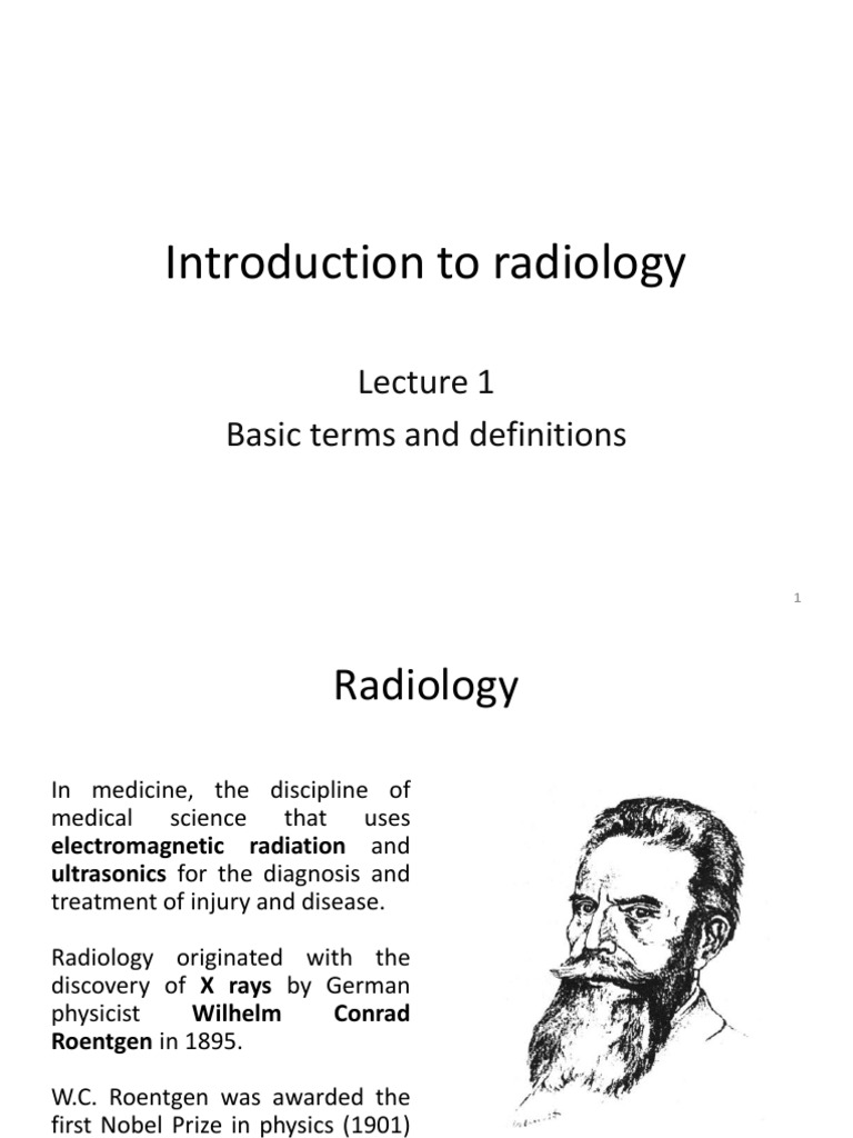 Introduction to Radiology Basics | PDF | Medical Imaging | Radiology