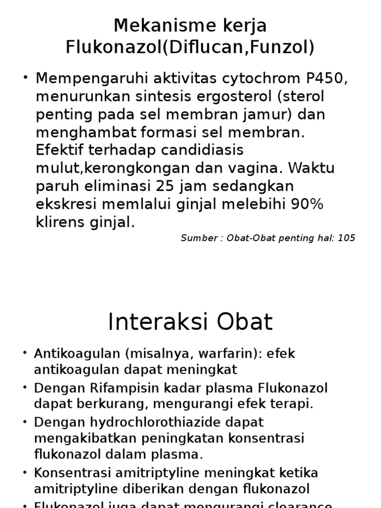Mekanisme Kerja Flukonazol (Diflucan, Funzol) | PDF