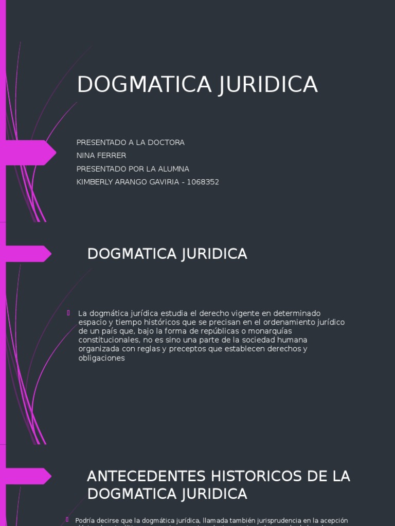Diapositivas Dogmatica Juridica | PDF | Science | Conocimiento