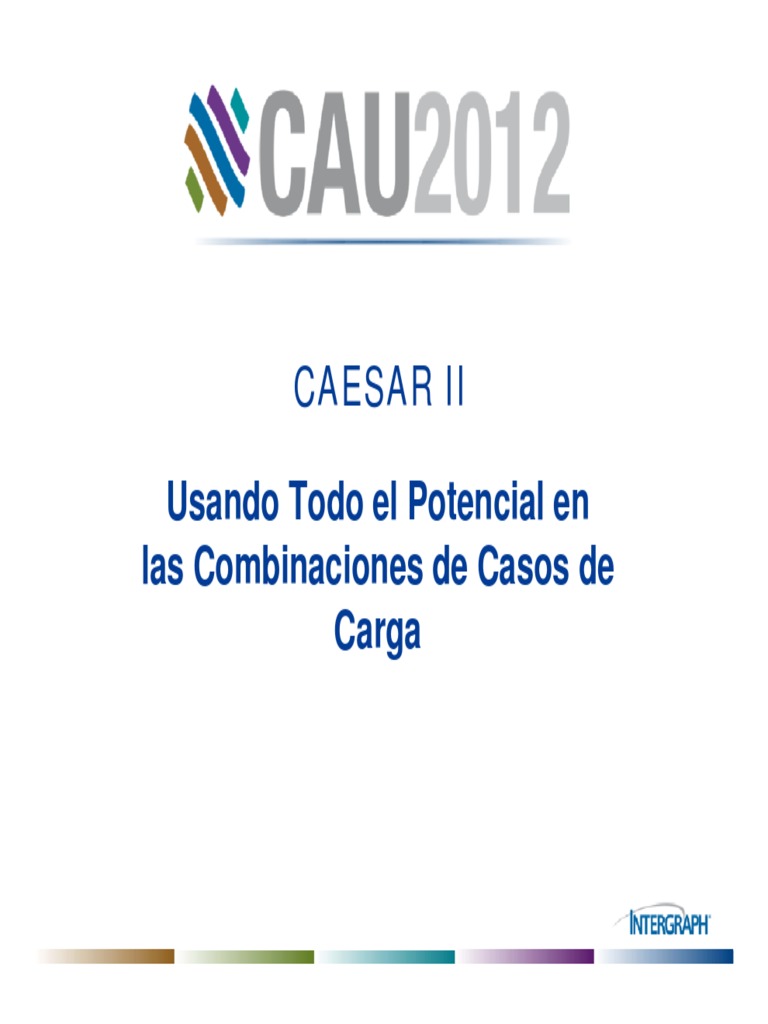 Caesar II - Tutorial | PDF | Fatiga (material) | Mecánica de Medios Continuos