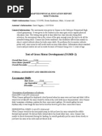 TGMD Assessment | PDF