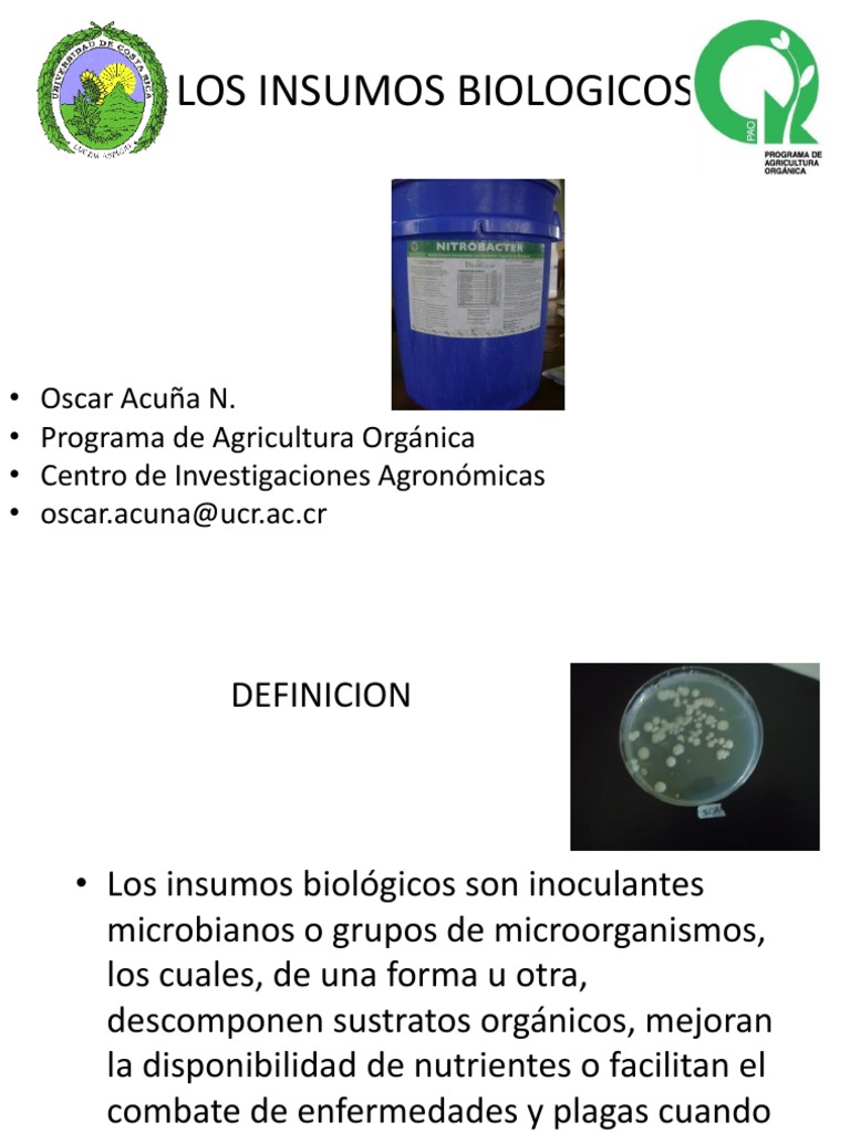 Insumos Biologicos | PDF | Compost | Biología