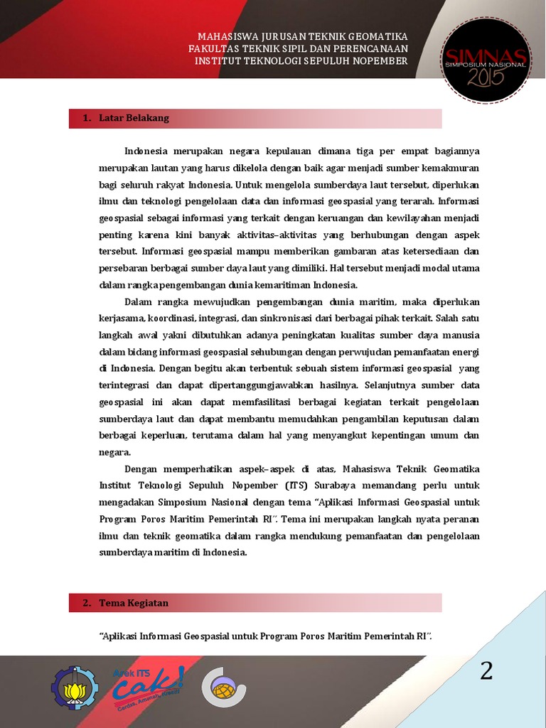 Contoh Proposal Simposium Nasional | PDF