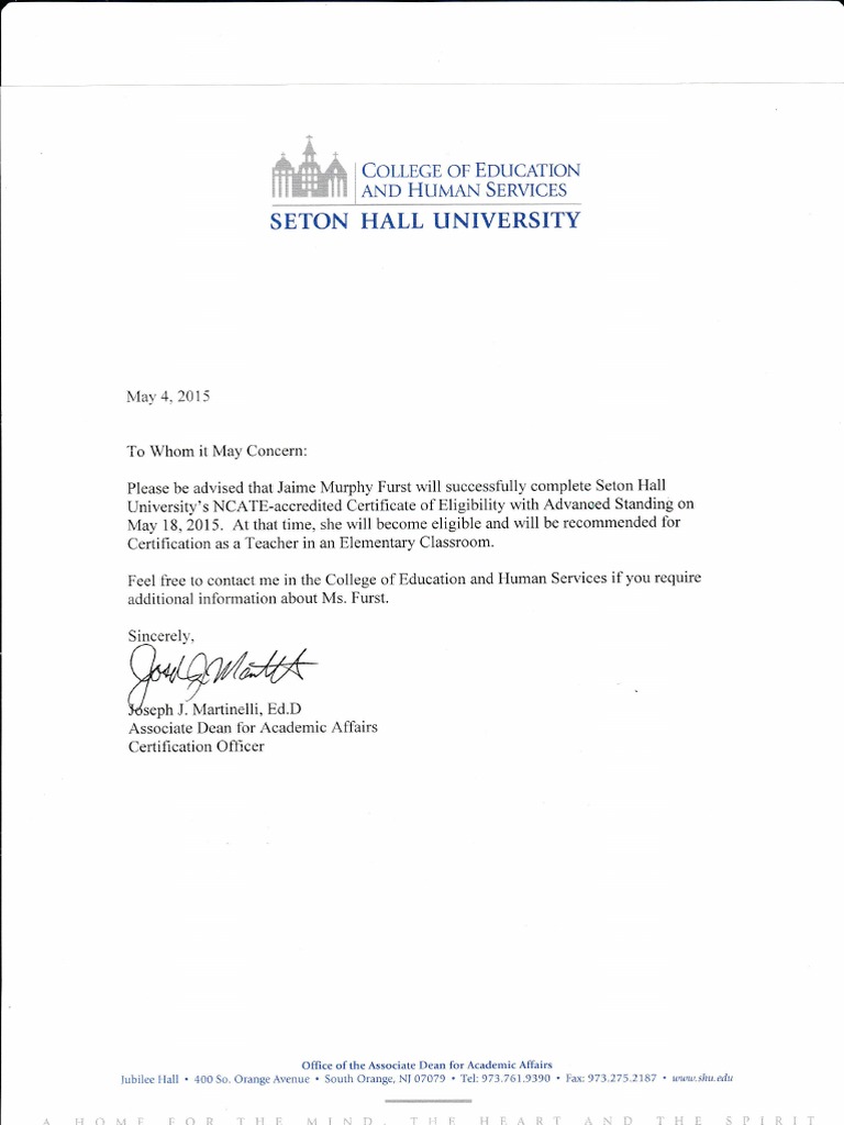 Letter of Eligibility | PDF