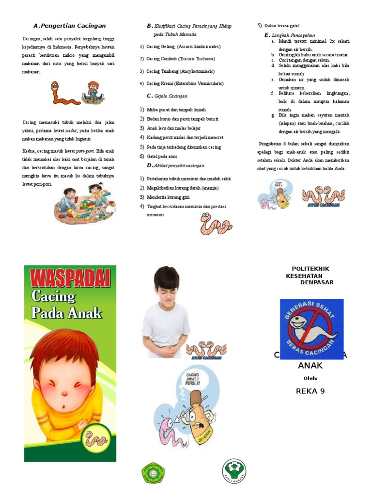Leaflet Cacingan | PDF