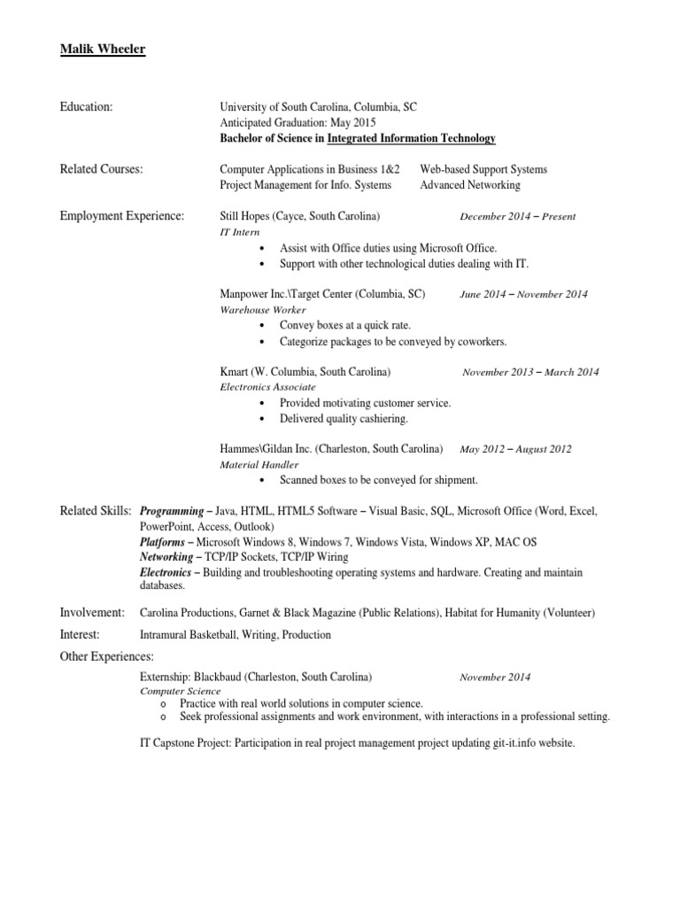 E-Portfolio Resume | PDF