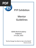 PYP Exhibition - Teacher Rubric 1 | PDF