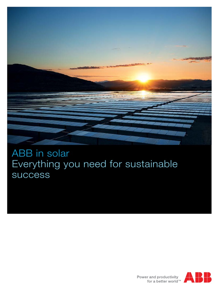 ABB Solar Solutions Brochure Dec14 (Web) | PDF | Solar Power ...